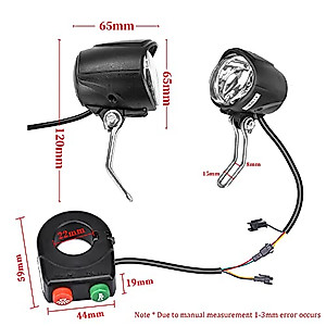 Electric Bike Conversion Kit Front Wheel Motor 350W E-Bike Kit 36V Hub Motor 20" Bicycle BLDC Controller with LCD Display Controller PAS Brake Lever (20inch Front Wheel 36V 350W)