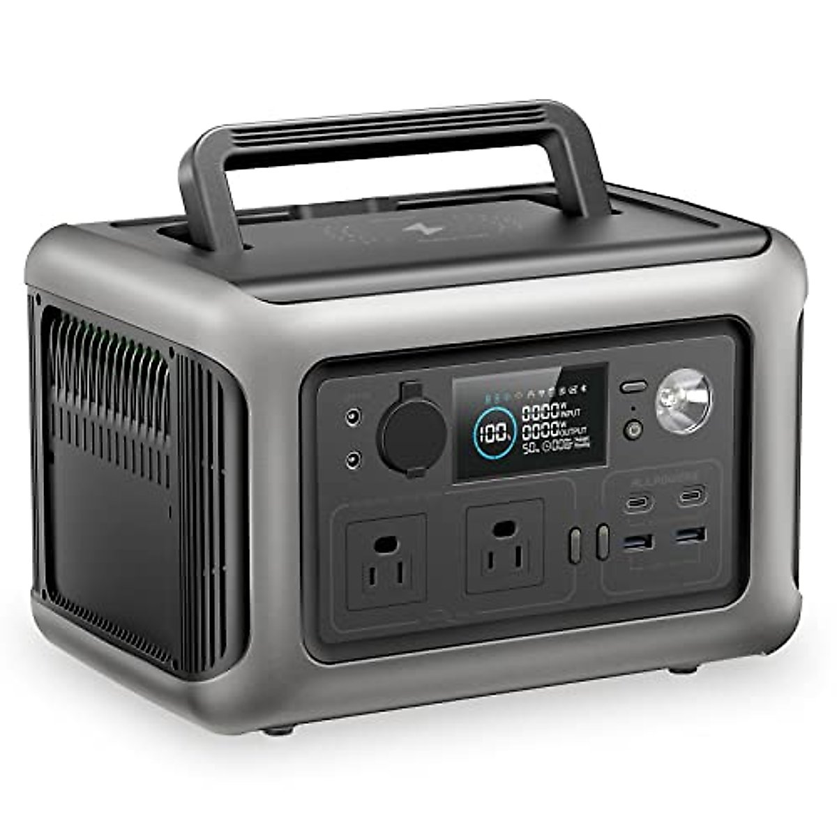 ALLPOWERS 299Wh 600W Portable Power Station R600, LiFePO4 Battery Backup with UPS Function, 1 Hour to Full 400W Input, MPPT Solar Generator for Outdoor Camping, RVs, Home Use