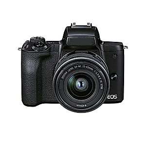 Camera EOS M50 II Mirrorless Camera Digital Camera with Ef-m 15-45mm F / 3.5 Lens Digital Camera (Color : W)