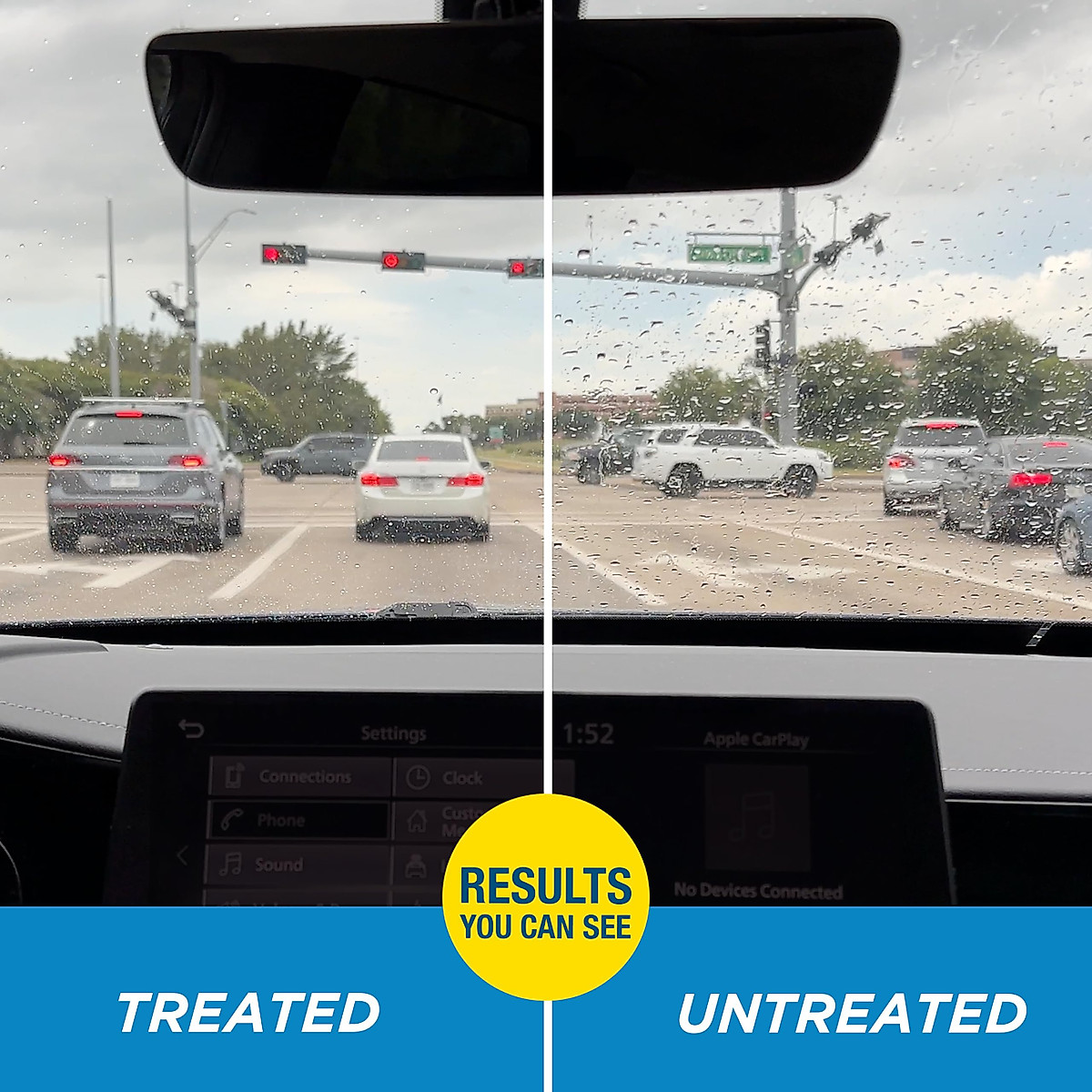 Rain-X 800002250 Glass Treatment Trigger, 16 Fl Oz - Exterior Glass Treatment To Dramatically Improve Wet Weather Driving Visibility During All Weather Conditions