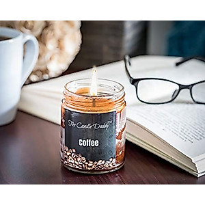 Coffee Scented Candle - 6 oz jar Candle - up to 40 Hour Burn - Hand Poured in Indiana