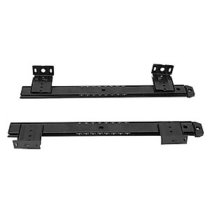 2Pcs Keyboard Slide, 14in Keyboard Drawer Slides Tray, Thickened Steel Desk Slide Computer Keyboard Rail Bracket, Ball Bearing Slides for Keyboard Tray