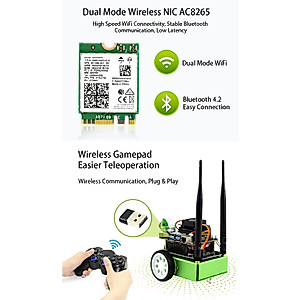 Waveshare JetBot AI Kit, AI Robot Based On Jetson Nano, Includes Waveshare Jetson Nano Dev Kit 4GB (NOT Support Nano 2GB)