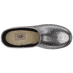 UGG Women's DRIZLITA Rain Boot, Glitter Grey, 9