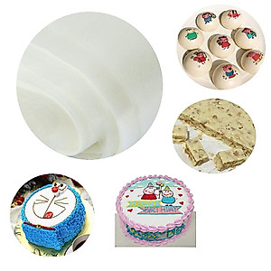 50 Count Edible Rectangle Rice and Wafer Paper,9x12.6 inches for candy packaging or food decoration