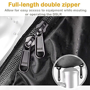 Professional Camera Rain Cover, Rain-Waterproof Camera Protector Cover for Canon Nikon Sony DSLR Mirrorless Cameras, 18.3×13.8inch