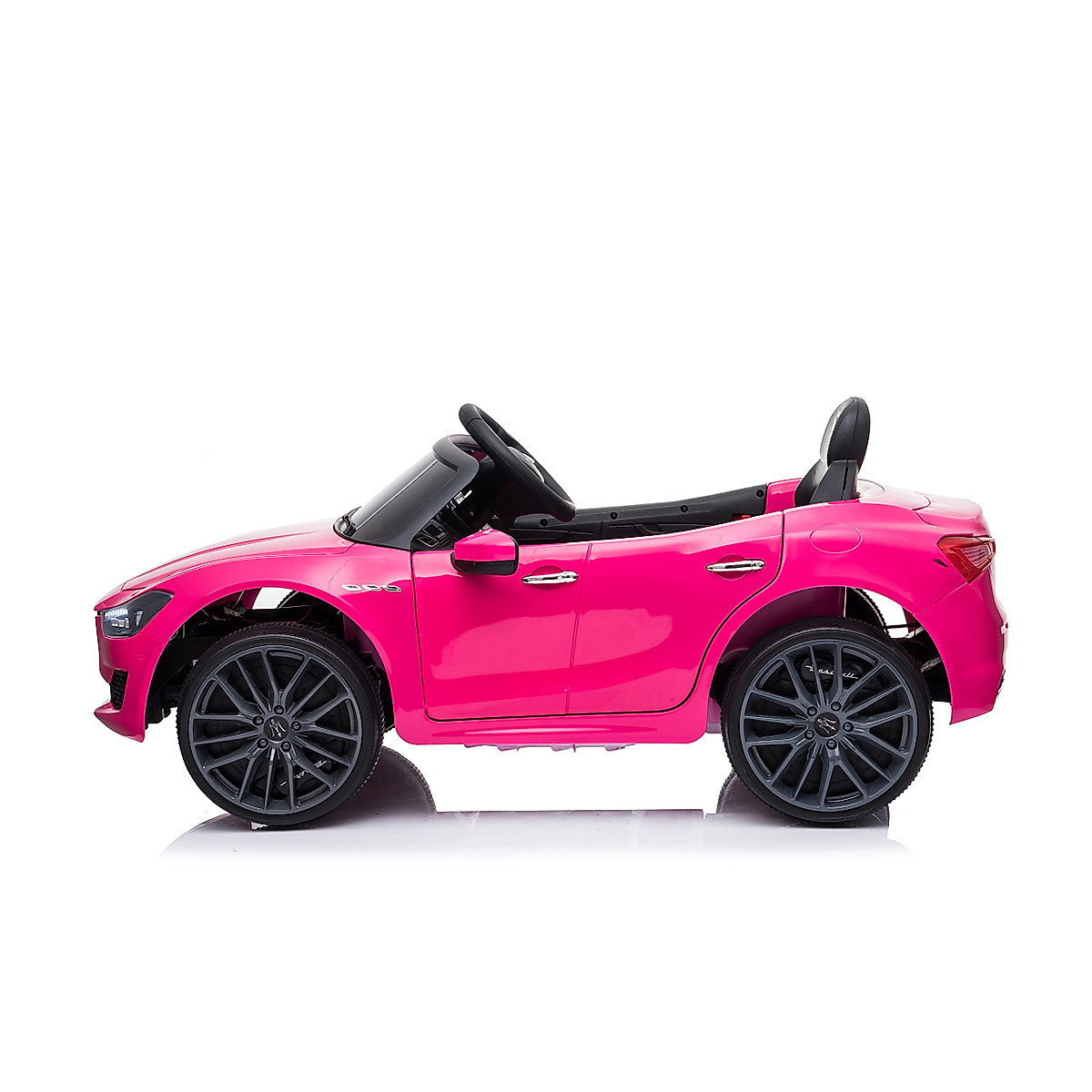 Best Ride On Cars Maserati Ghibli, 12V Battery Powered Ride On Toy, Pink, Large