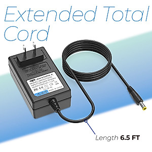 AC Adapter Charger for Seagate Freeagent & WD Western Digital External Hrad Drive HDD 6.5 Ft Power Cord