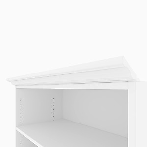 Bestar Versatile Shelving Unit with 3 Drawers, 36W, White