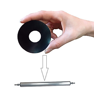 5 Ring Replacement Kit for Rolling Mouse Trap, Live Catch & Release Bucket Spin Roller for Mice Rats Rodents. Original Spare Parts. Durable Industrial Grade Black Rubber. 1 Min Easy Assembly