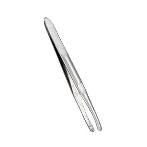 Yimart Silver Stainless Steel Round Tip Eyebrow Hair Tweezer Makeup Cosmetic Tool