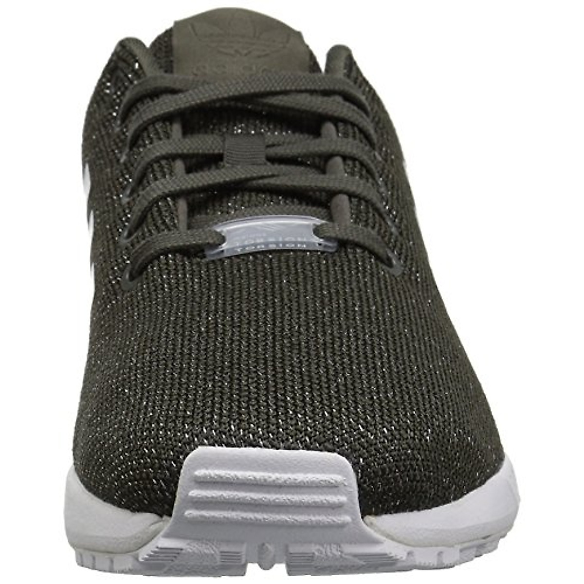 adidas Originals Women's Zx Flux Sneaker, Utility Grey/Utility Black/Silver Metallic, 5.5 M US