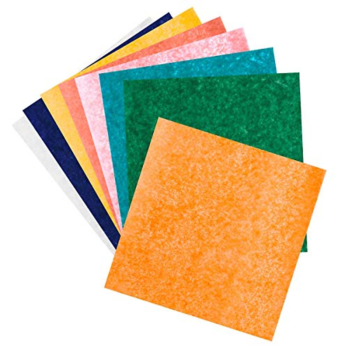 TCDesignerProducts Orange Tissue Parade Float Pomps Pack of 300-5-1/2 Inch Square Sheets, Parade Float Decorations for Trailer, Party Decorations