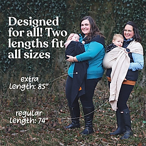 Nalakai Ring Sling Baby Carrier, Soft Linen Baby Sling, Baby Wrap, Comfort, Style, and Giving Back - Carry Your Little One with Love