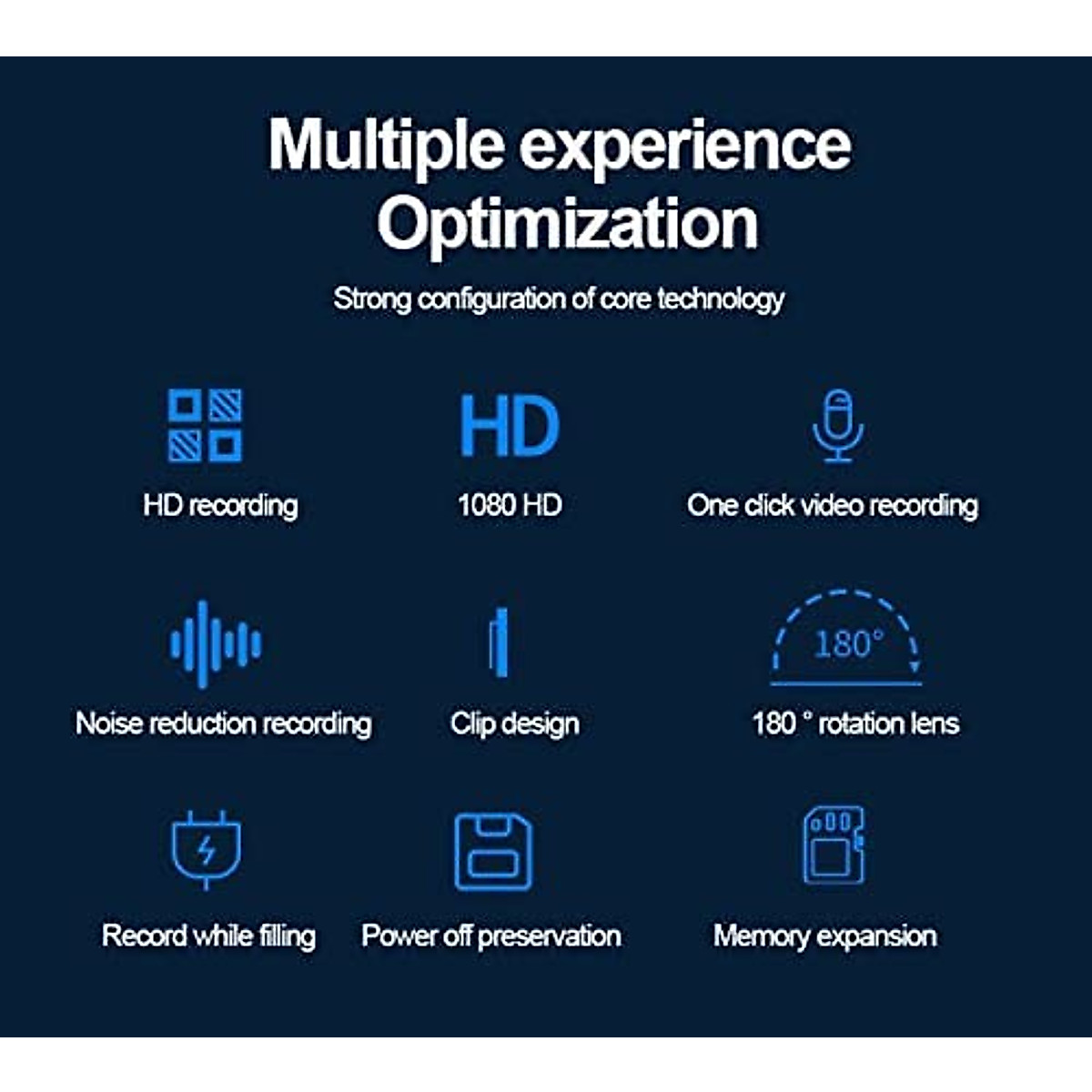 Hidden Spy Camera Mini Body WiFi Camera Wireless Pen Security Nanny Cam,Home Security Dog Camera Indoor Outdoor Camera, App Remote View Loop 180° Rotation Built-in Battery Camera no WiFi Needed