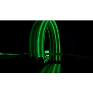 Tracer Racers 2.4 GHz Radio Control Remote Slot-Less, Cordless Racing Blazin' Loop Speedway Track Set with Two Cars