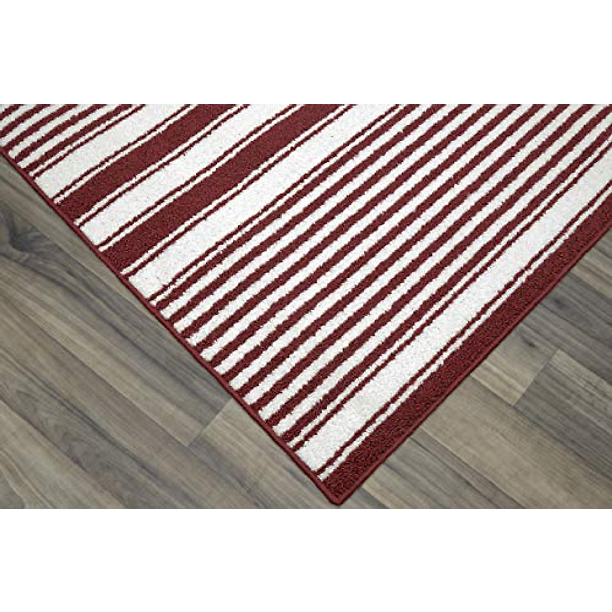 Garland Rug Cape Cod 6 ft. x 8 ft. Area Rug Chilli Red