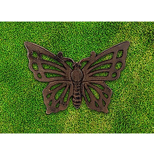 Sunset Vista Designs Garden Cast Iron Stepping Stone - Butterfly