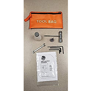 Thor PD1004 Tent Stake Post Driver with GX-35 4 Cycle Engine - Easy Driving Outdoor Stakes and Posts - Setup Commercial Tents - Includes Tool Bag and Rolling Storage Case - 29 x 11.5 x 13 Inches
