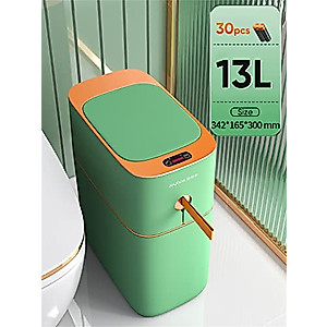 N/A Smart Sensor Trash Can Electronic Automatic Bathroom Waste Garbage Bins ( Color : Gray )