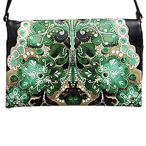 Red Valentino Women's Multi-Color Bow Decorated Clutch Shoulder Bag