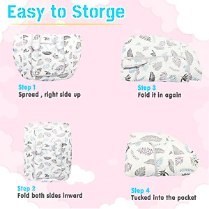 Baby Car Seat Canopy, Breathable Car Seat Covers for Boys Girls with 3D Minky, Thick Infant Car Canopy for Spring Summer Autumn Winter, Kick-Proof Universal Fit, Snug Warm (Leaf)