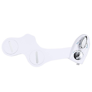 Self Nozzle NonElectric Bidet Toilet Seat Attachment, Adjustable Waterfor Rear and Feminine