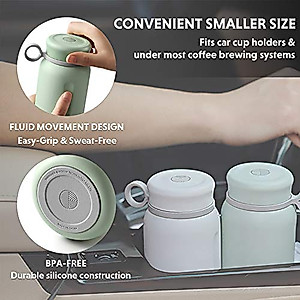 BUYDEEM Born for Girls & Ladies, CD13 Thermos Water Bottle Tumbler Flask, Cute Unique Design, Wide Mouth with Screw-on Lid, Stainless Steel Coffee Tea Travel Mug, Light Yellow