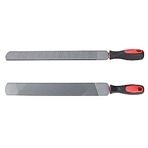 BRDI Horseshoe File, Double-Sided Farrier Hoof Rasp T12 Carbon Tool Steel Hoof Trimming Shoeing Tool for Horseshoe Trimming