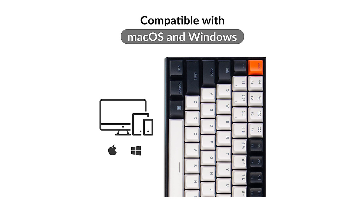 Keychron K2 Wireless Mechanical Keyboard - RGB Backlit