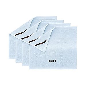 Crafty Cloth | 100% Bamboo Butt Cloths | Pack 4 | Rear-End Washcloth Set