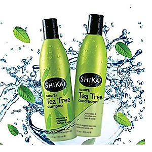 ShiKai - Natural Tea Tree Oil Conditioner, Made With Essential Oils Of Peppermint & Tea Tree To Refresh & Stimulate Hair & Scalp, Soap-Free Alternative (12 Ounces, Pack of 2)