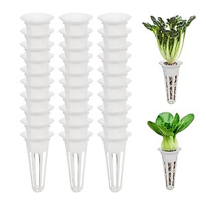 Aooccder 50pcs Grow Baskets Replacement for Aerogarden,Seed Pods Baskets Compatible with Grow Sponges and Domes,Plant Growing Containers for Hydroponic Growing System