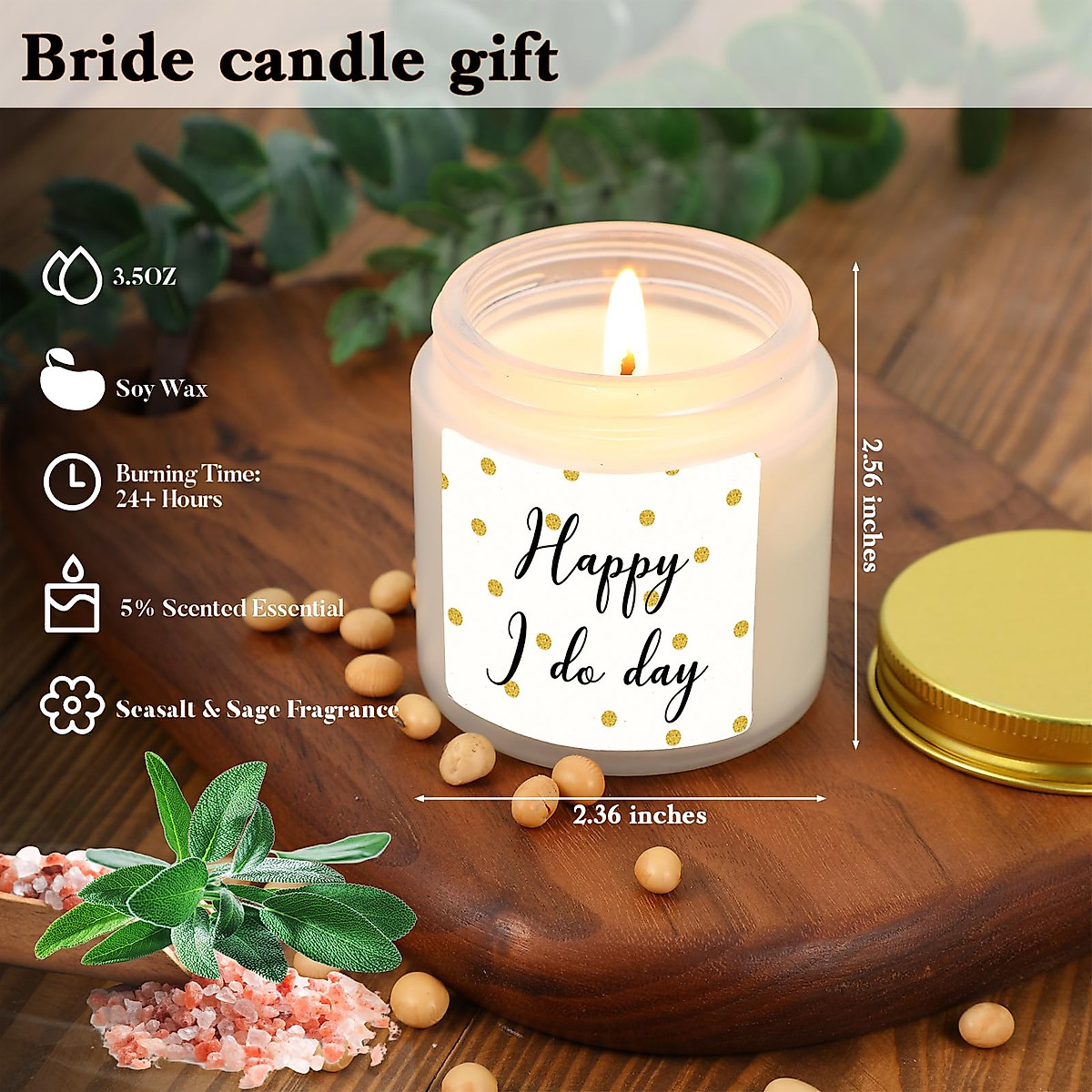 Bride Wedding Gifts with Bride Robes Bride Candle Drink Tumbler Bride Proposal Card Gift Box for Bachelorette Party