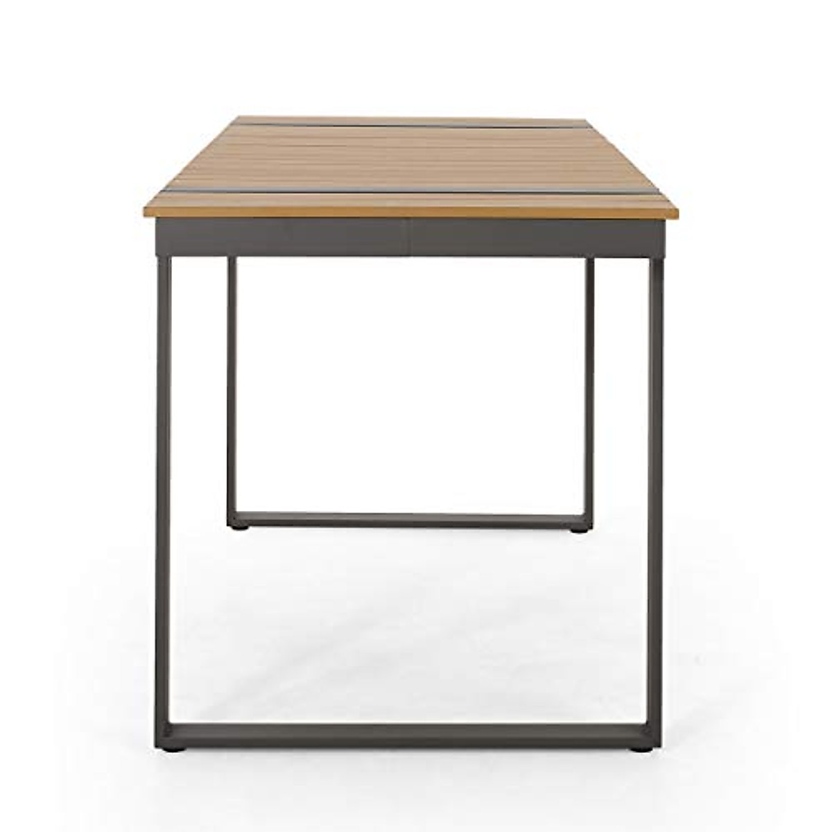 Christopher Knight Home Colfax Outdoor Dining Sets, Natural + Gray + Dark Gray