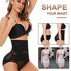 Shapewear for Women Tummy Control High Waisted Body Shaper Panty Extra Firm Girdle Waist Trainer Body Slimmer Black