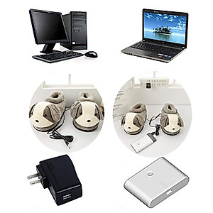 TRRAPLE USB Electric Heated Slippers, Electric Heated Foot Warmer Plush Dog Animal Slipper to Keep Feet Warmer Comfortable Warming Slippers