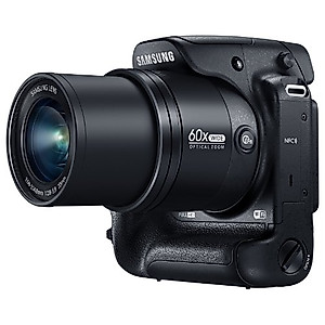 Samsung WB2200F 16.3MP CMOS Smart WiFi & NFC Digital Camera with 60x Optical Zoom, 3.0" LCD and 1080p HD Video (Black)