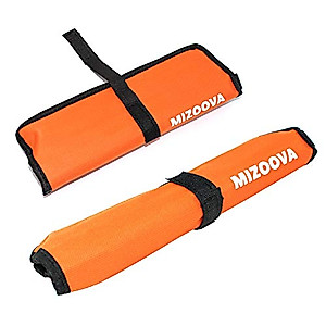 MIZOOVA 10 Piece Chainsaw Sharpener File Kit with 5/32 3/16 7/32 Round Files, 6 Inch Flat File, Depth Gauge, Filing Guide Holder, Hardwood Handle