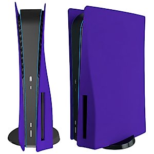 Face Plate Cover Shell for PS5 Disc Edition Console Faceplates, Accessories Compatible with Playstation 5 Protective Replacement Panels (Galactic Purple)
