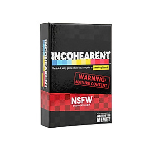 Incohearent Expansion Pack NSFW Edition by Relatable, Designed to Add on to Incohearent Core Game, Funny Card Game for Adults, Good for Party Games or Gag Gifts, Includes 180 Cards to Add to Main Game