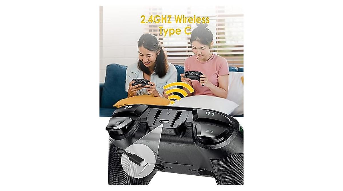 EasySMX Wireless Gaming Controller - Turbo & Vibration