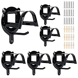 Yoiemivy 8 Packs Horse Bridle Rack Heavy Duty Horse Tack Storage Metal Horse Halter Hanger Wall Mounted Bridle Bracket with Tubes and Screw for Horse Barn
