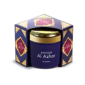 HAMIDI BAKHOOR AL AZHAR 70 GRAM Incense Fragrance For Home Use with Incense Burner or Mabkhara (Not Included) Natural Hand Dipped Beat Wood Scent