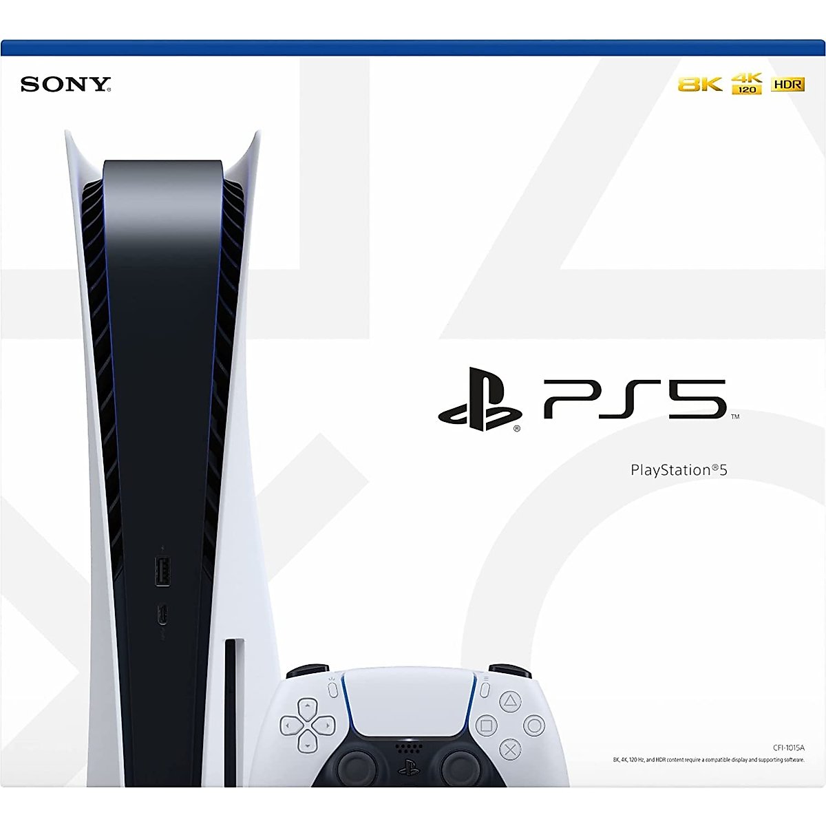 2022 Play-tation 5 Disc Version PS-5 Gaming Console x86-64-AMD Ryzen Zen 8 Cores CPU, AMD Radeon RDNA, 16GB GDDR6 Memory, Ultra-High Speed 825GB SSD, 4K Blu-ray Player, WiFi 6, Bluetooth 5.1