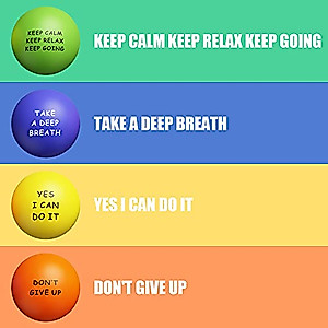 KDG Motivational Stress Balls(4 Pack) for Kids and Adults,Stress Relief Balls with Quetos to Relieve Anxiety and Manage Anger as Gift…