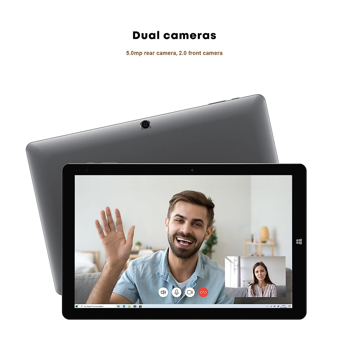 CHUWI Hi10 X Tablet PC, 10.1" Touchscreen 1920x1200P (6GB RAM 128GB Storage) Intel N4120 Processor, 2-in-1 Convertible, 5MP and 2MP Cameras, Windows 10