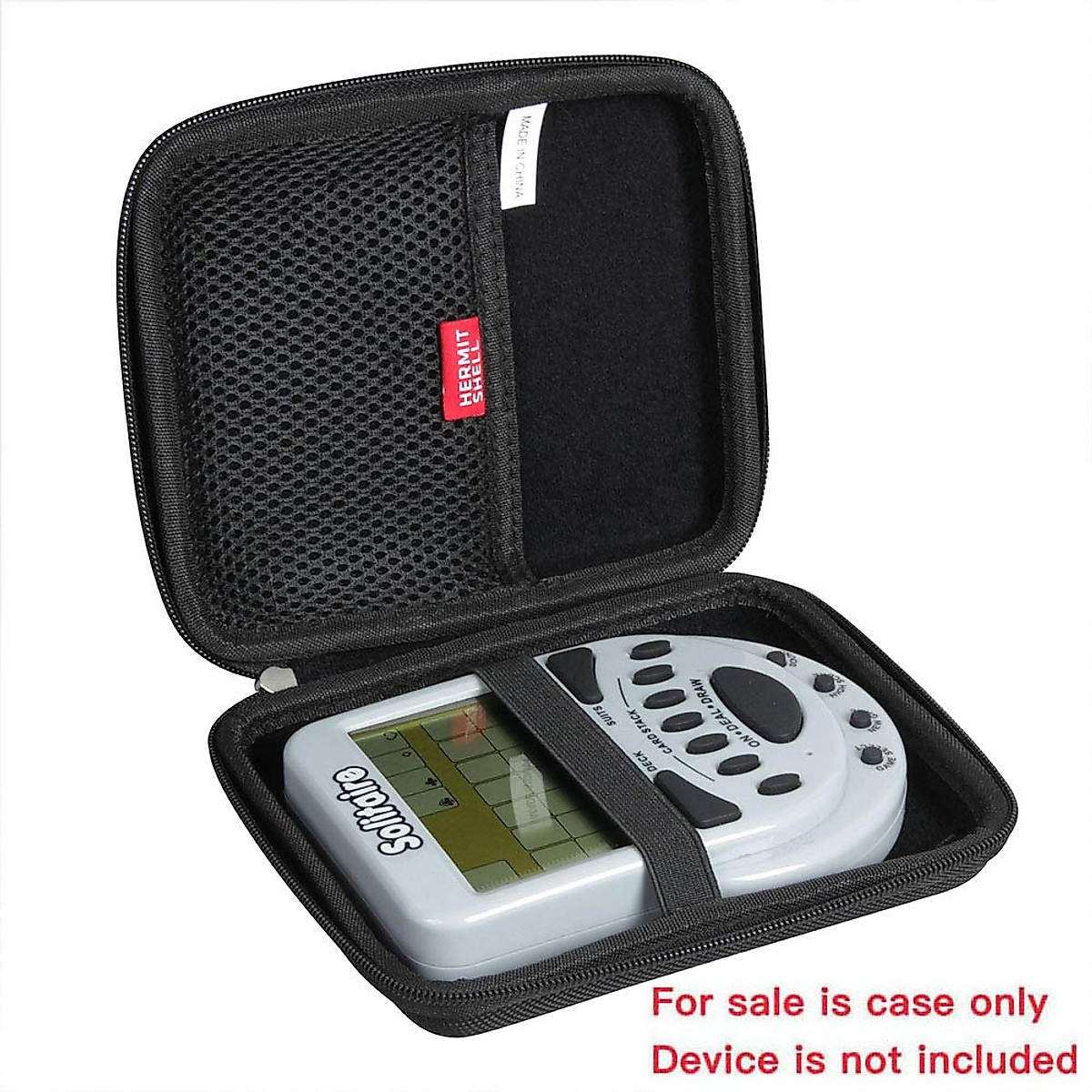 Hermitshell Travel Case for Mega Screen Solitaire Handheld Games (Not Including Game)