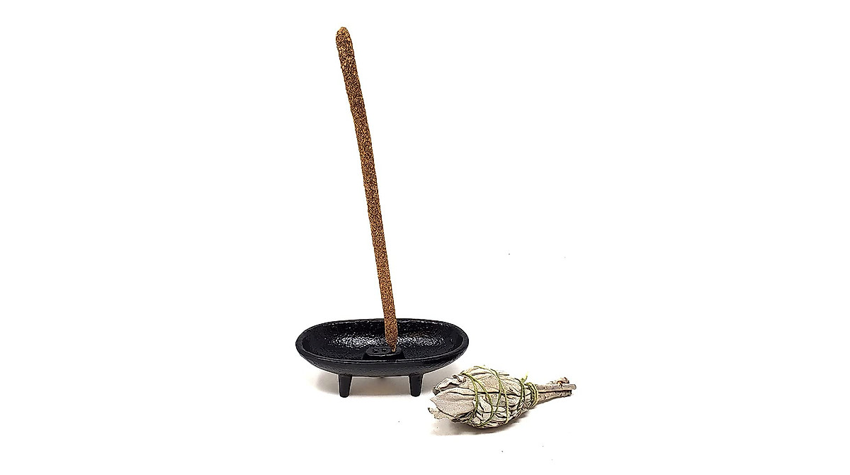 Cast Iron Incense Burner - Perfect for Smudging & Rituals