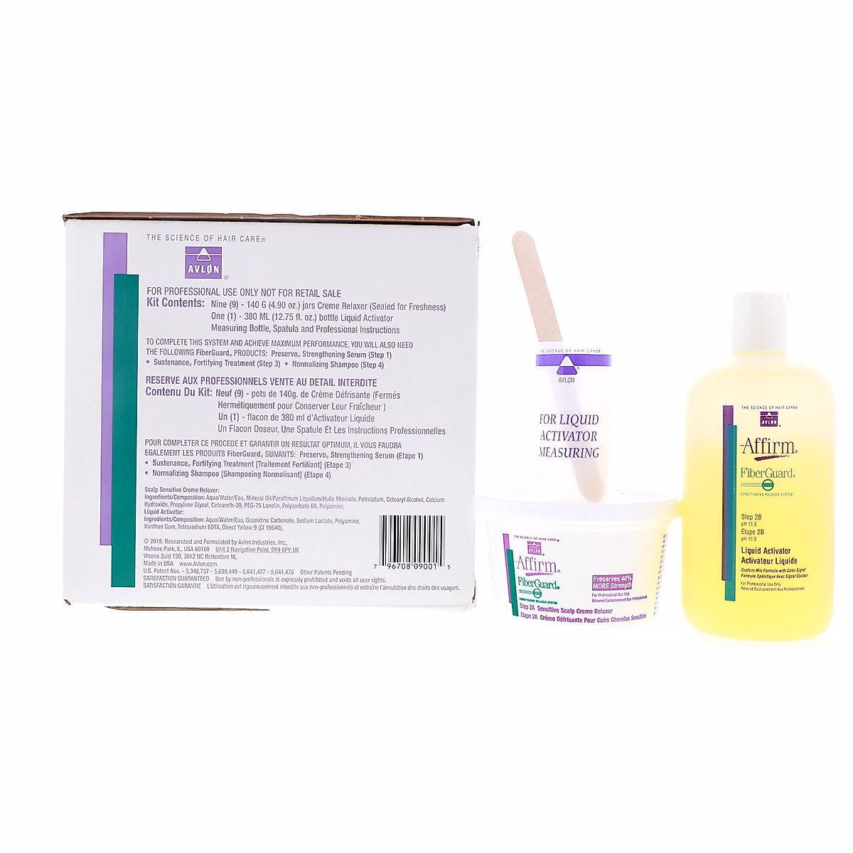 Avlon Affirm Fiberguard Sensitive Scalp Relaxer 9 Kit